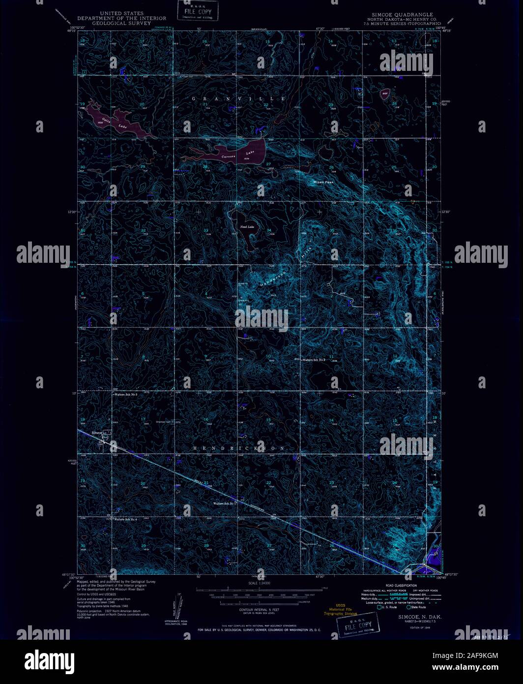 Map of simcoe hi-res stock photography and images - Alamy