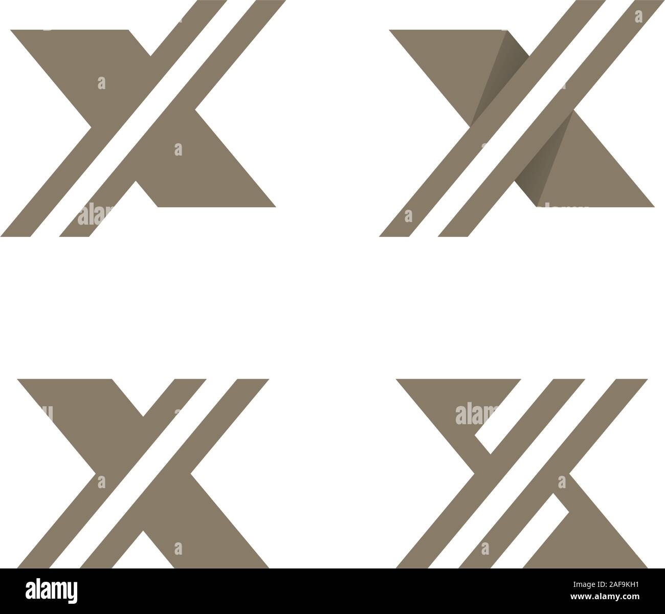 Letters X on white background. Abstract business logo design Stock ...