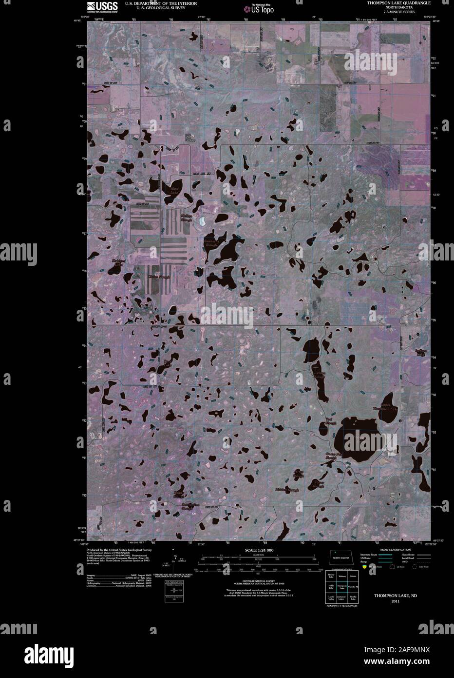 Map of thompson north dakota hi-res stock photography and images - Alamy