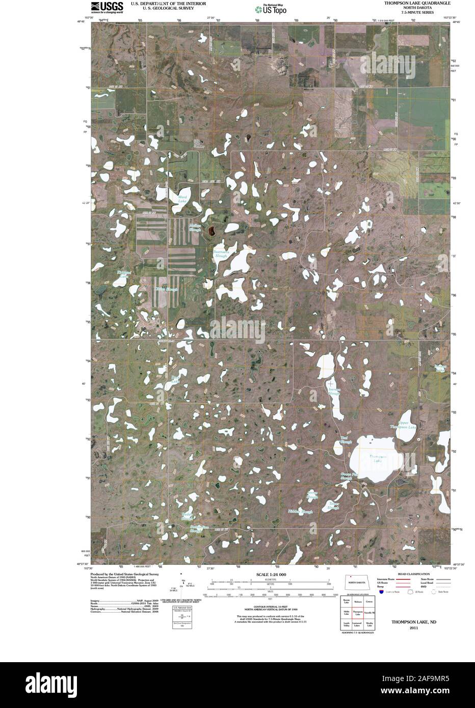Map of thompson north dakota hi-res stock photography and images - Alamy