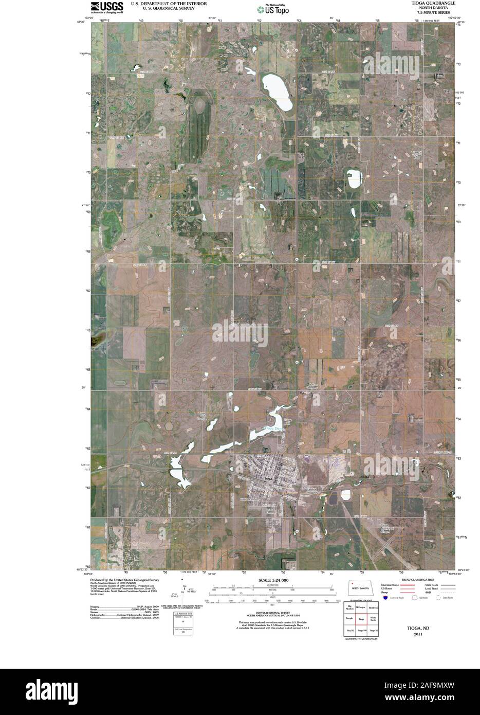 Tioga north dakota map hi-res stock photography and images - Alamy
