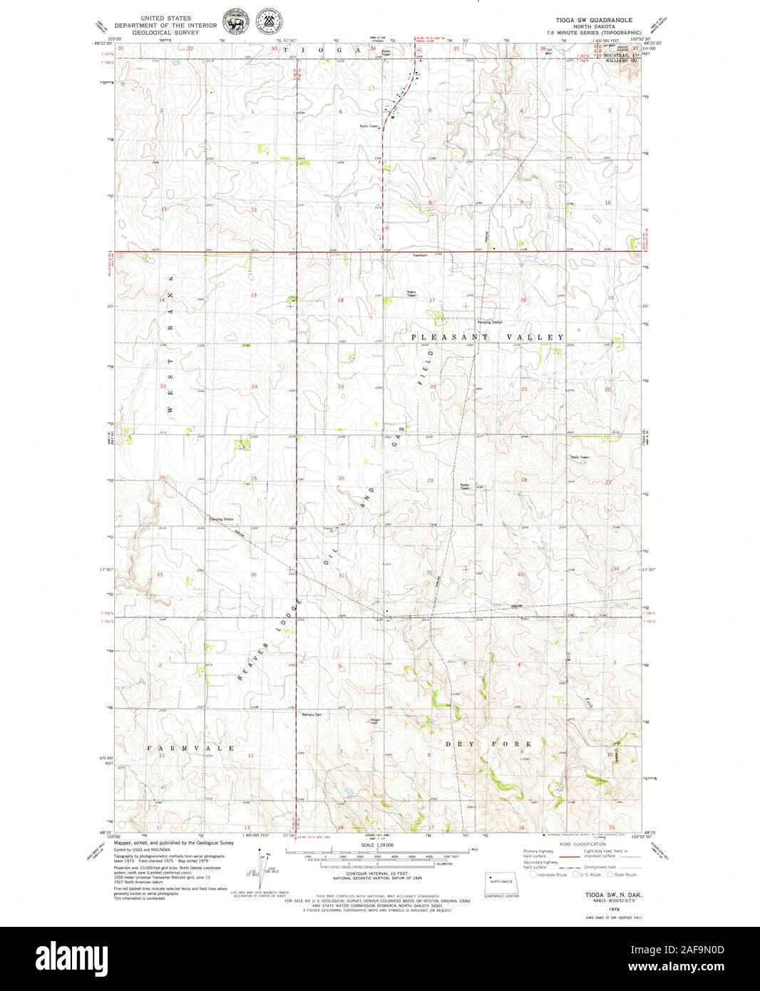 Tioga north dakota map hi-res stock photography and images - Alamy