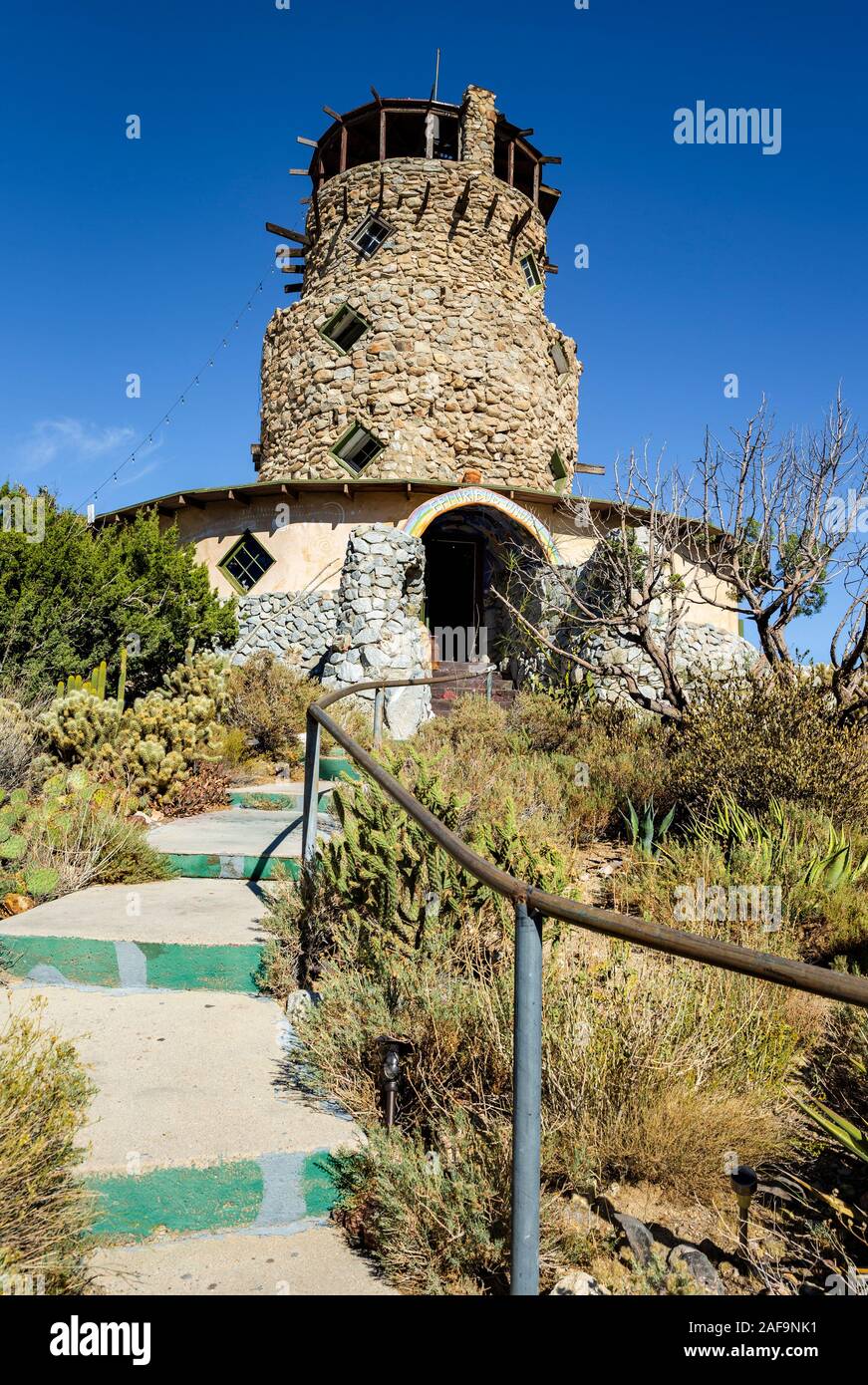 Ocotillo, CA - Nov 24, 2019: An image of The Desert View Tower historic ...