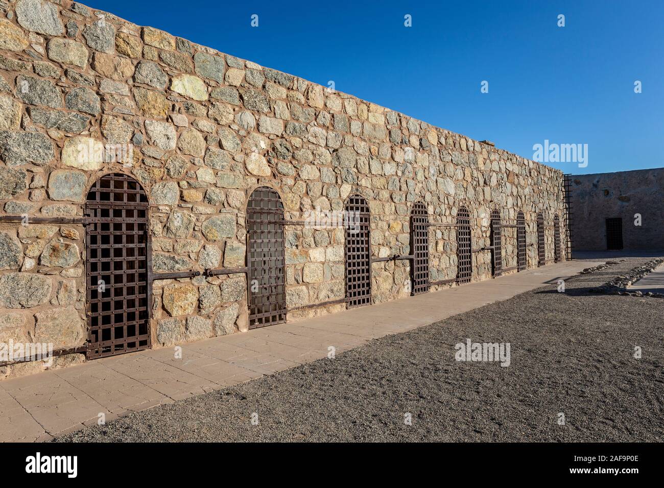 A view of the Yuma Territorial Prison in Yuma, Arizona Stock Photo - Alamy