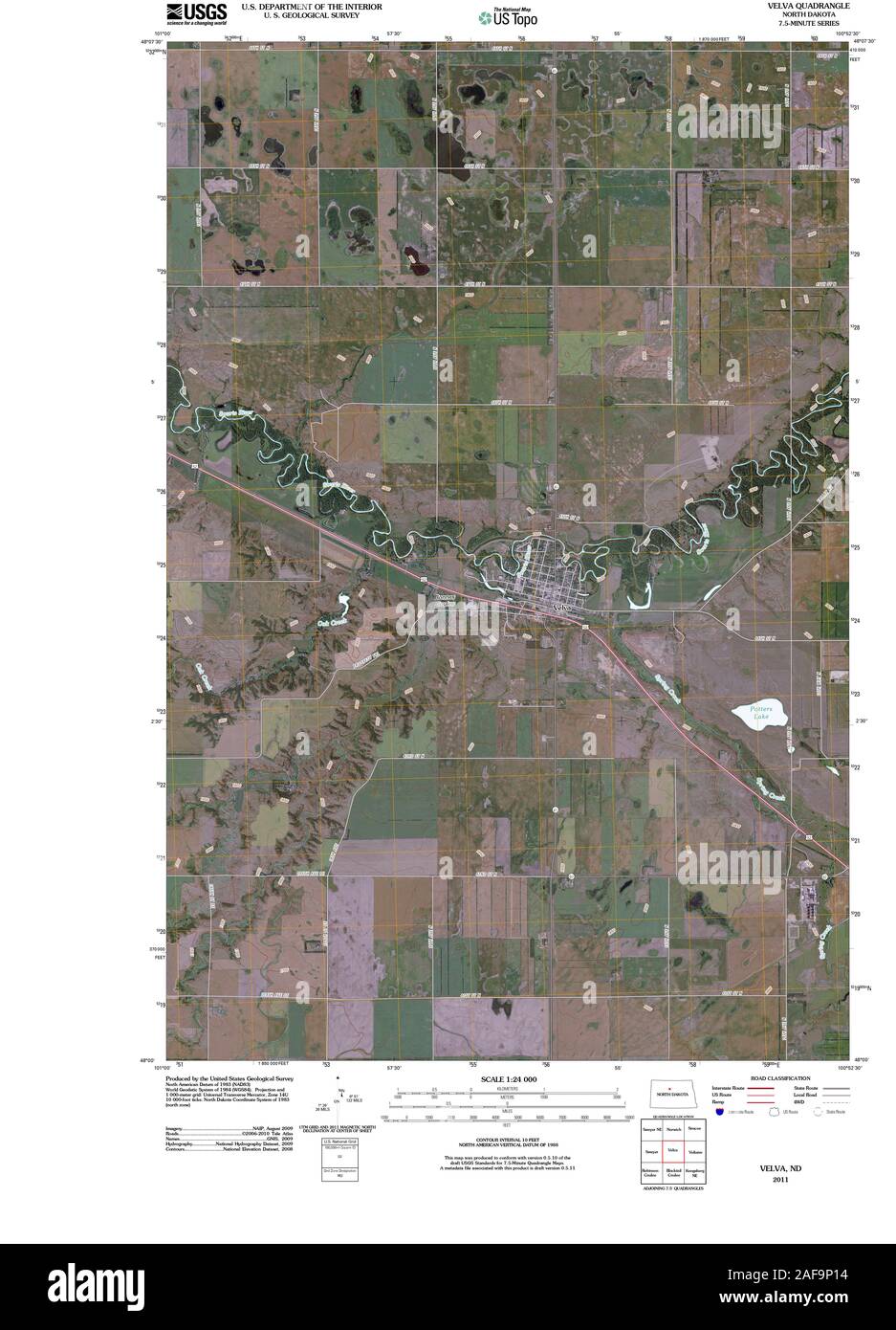 Map of velva hi-res stock photography and images - Alamy