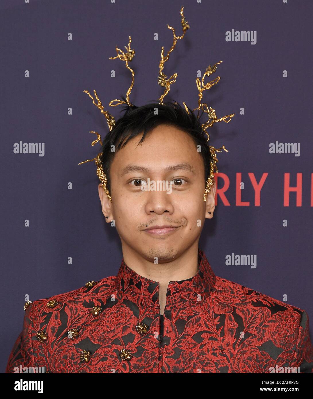 Los Angeles, USA. 13th Dec, 2019. Mikey Bustos arrives at The 9th ...