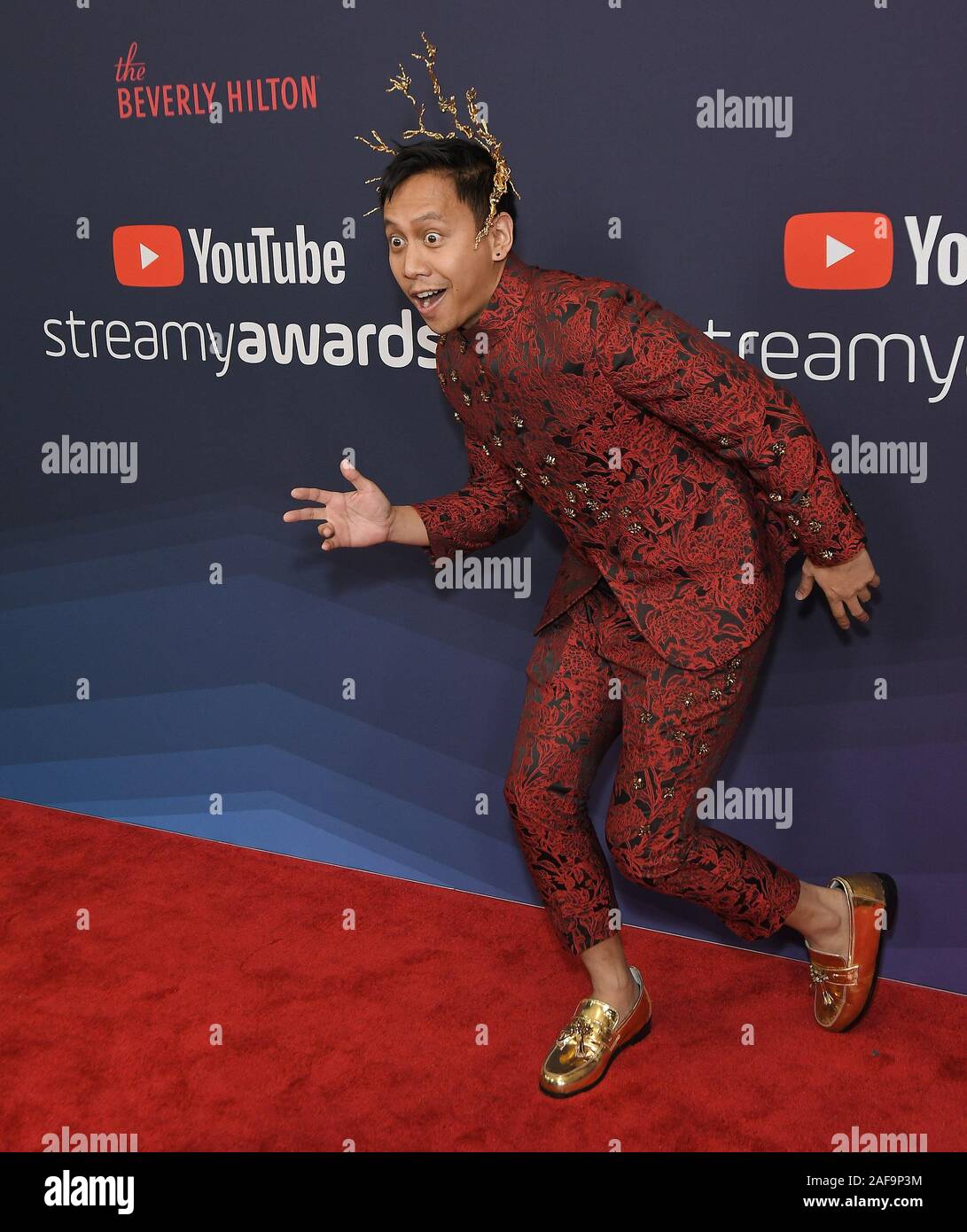 Los Angeles, USA. 13th Dec, 2019. Mikey Bustos arrives at The 9th ...