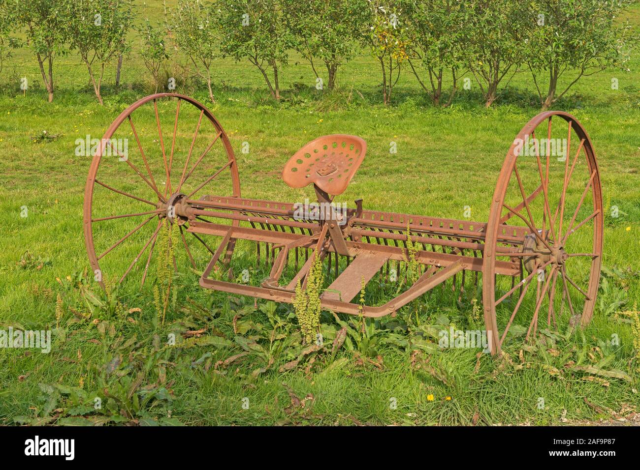 Historic hay making machine hi-res stock photography and images - Alamy