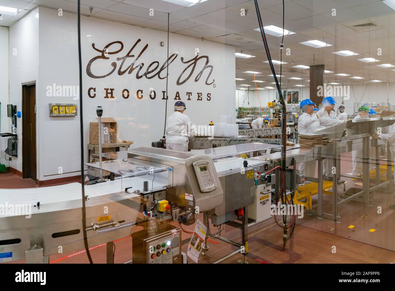 Las Vegas, AUG 15: Interior view of the famous Ethel M Chocolate ...