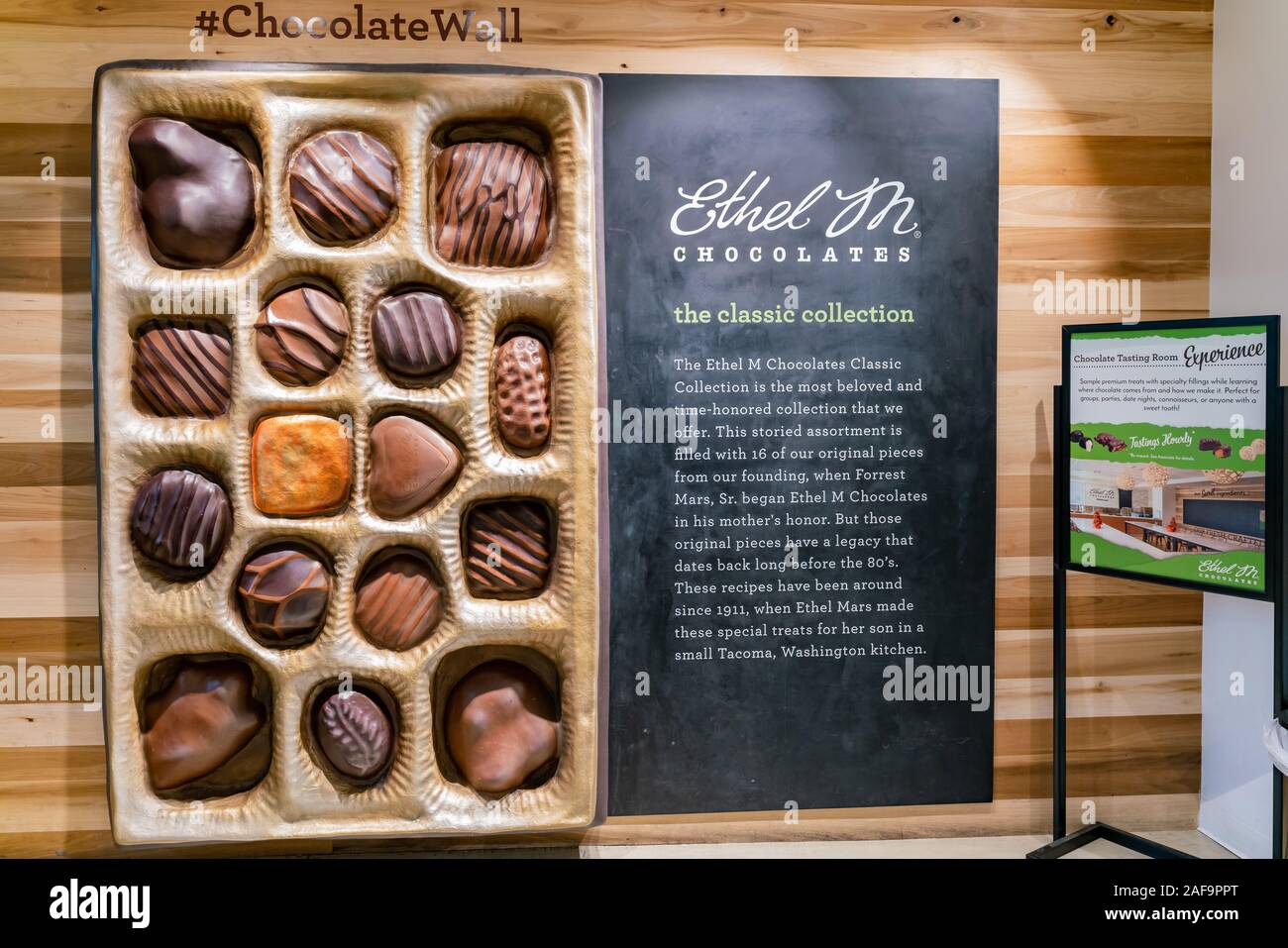 Las Vegas, AUG 15: Interior view of the famous Ethel M Chocolate ...