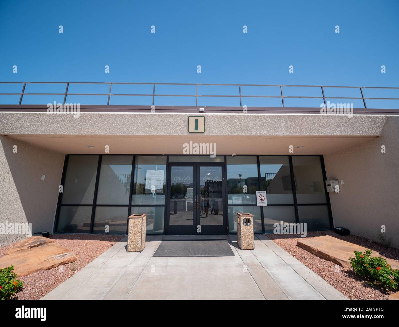 Las Vegas, AUG 15: Exterior view of the famous Ethel M Chocolate ...
