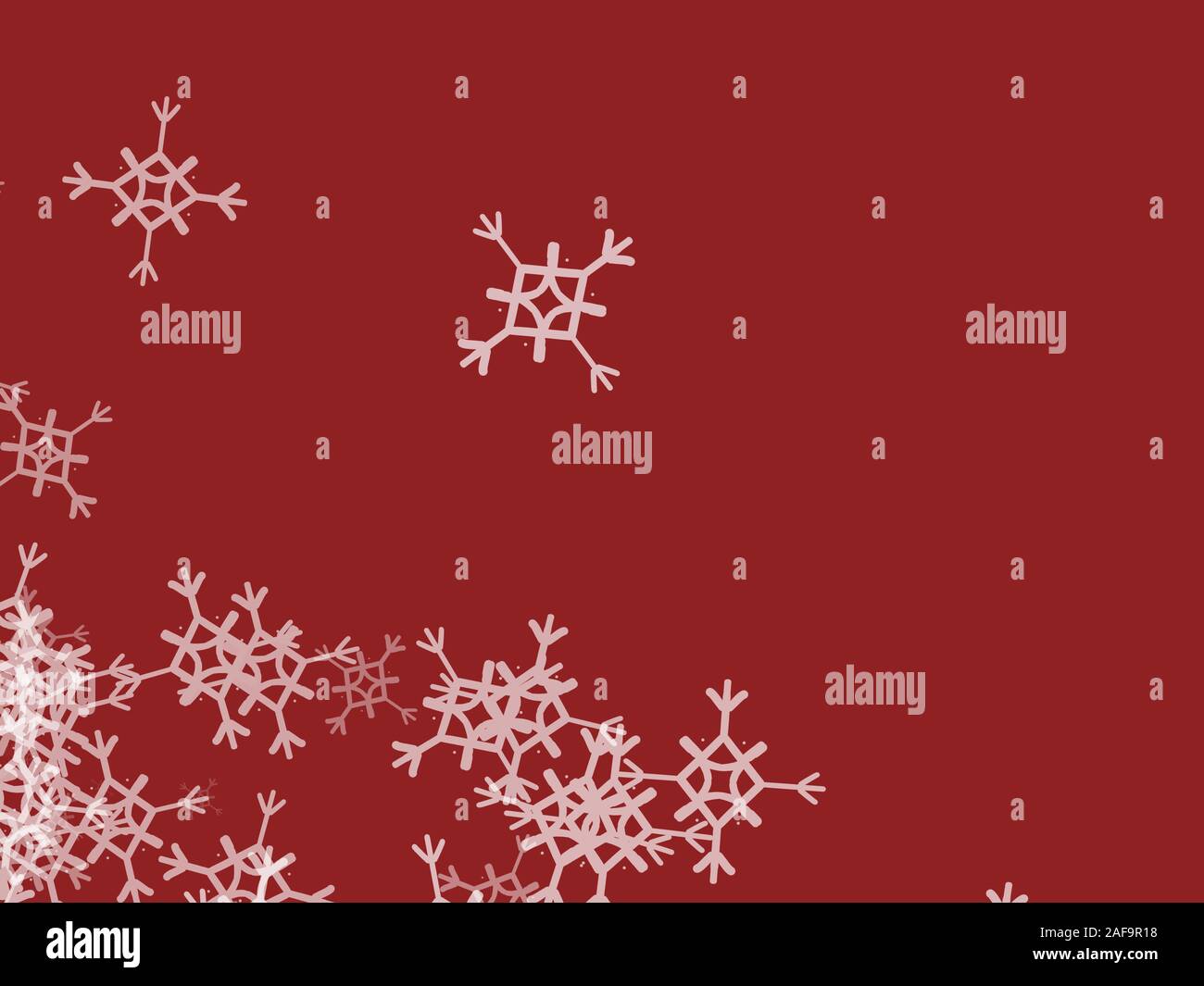 Winter Snow Gift Card Design Stock Photo - Alamy