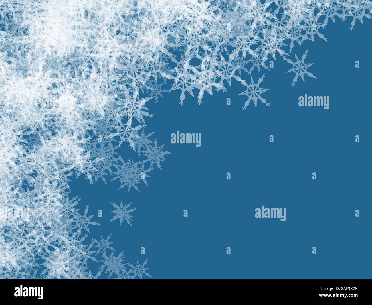 Winter Snow Gift Card Design Stock Photo - Alamy