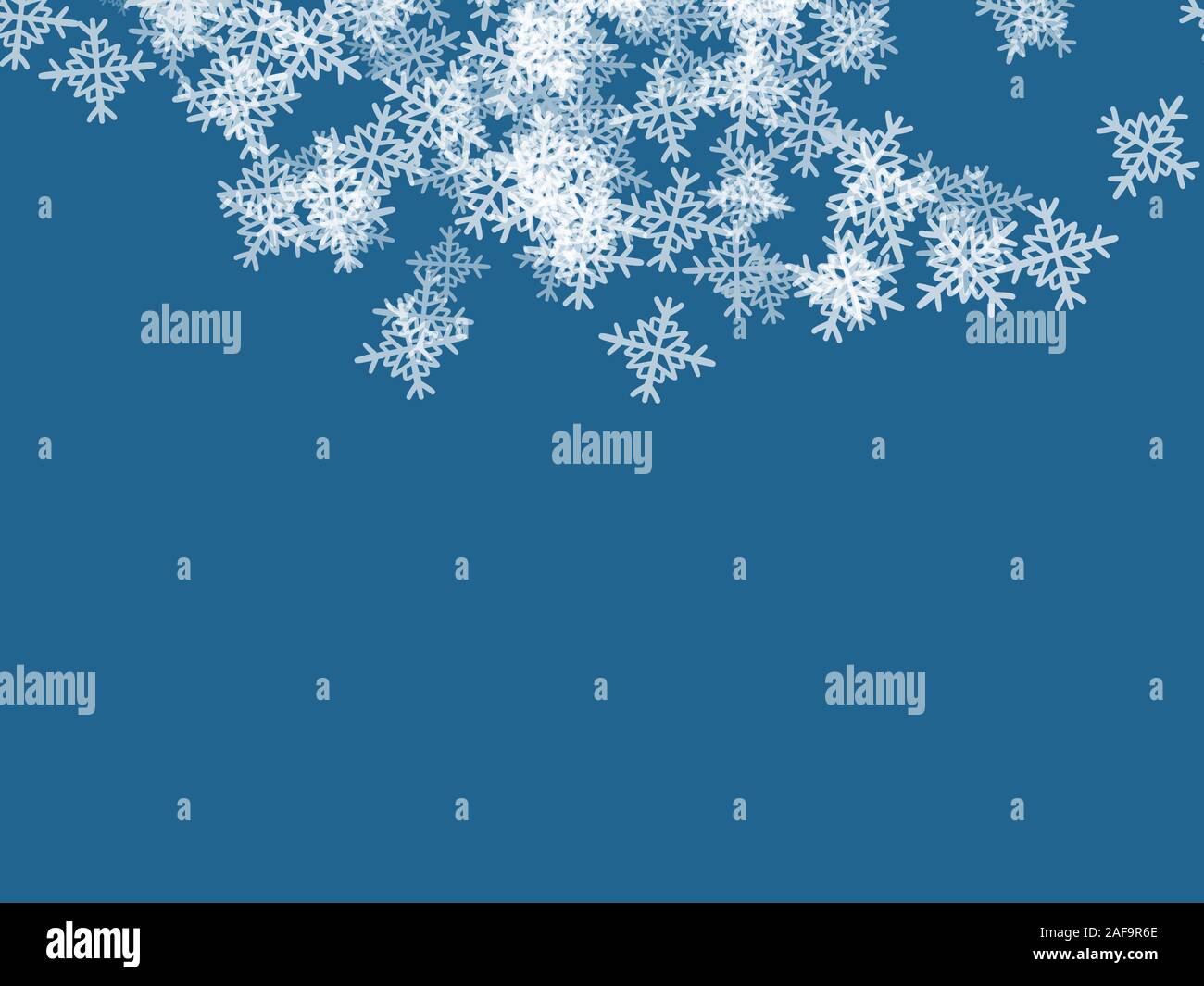 Winter Snow Gift Card Design Stock Photo - Alamy