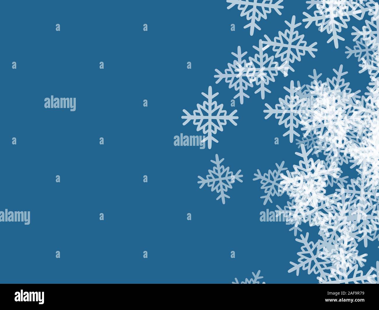 Winter Snow Gift Card Design Stock Photo - Alamy