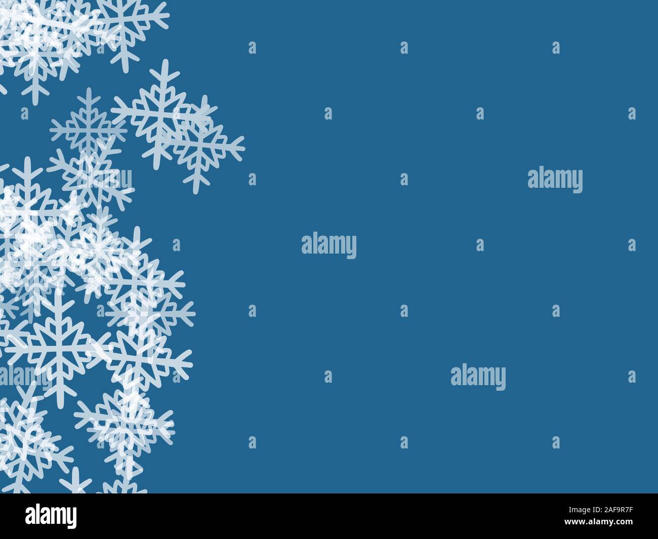 Winter Snow Gift Card Design Stock Photo - Alamy