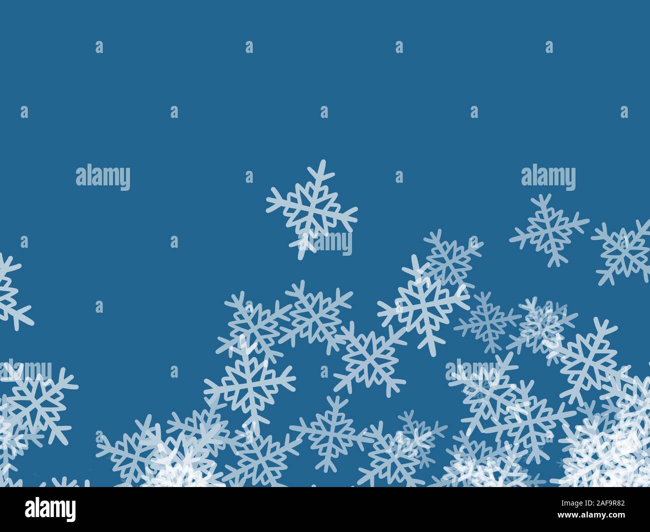 Winter Snow Gift Card Design Stock Photo - Alamy