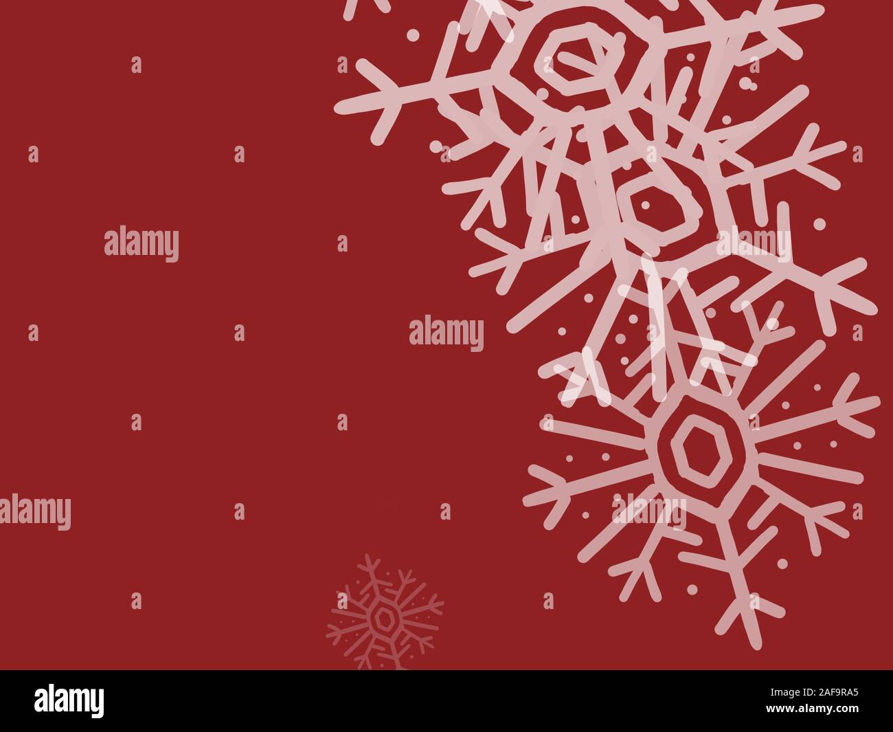 Winter Snow Gift Card Design Stock Photo - Alamy