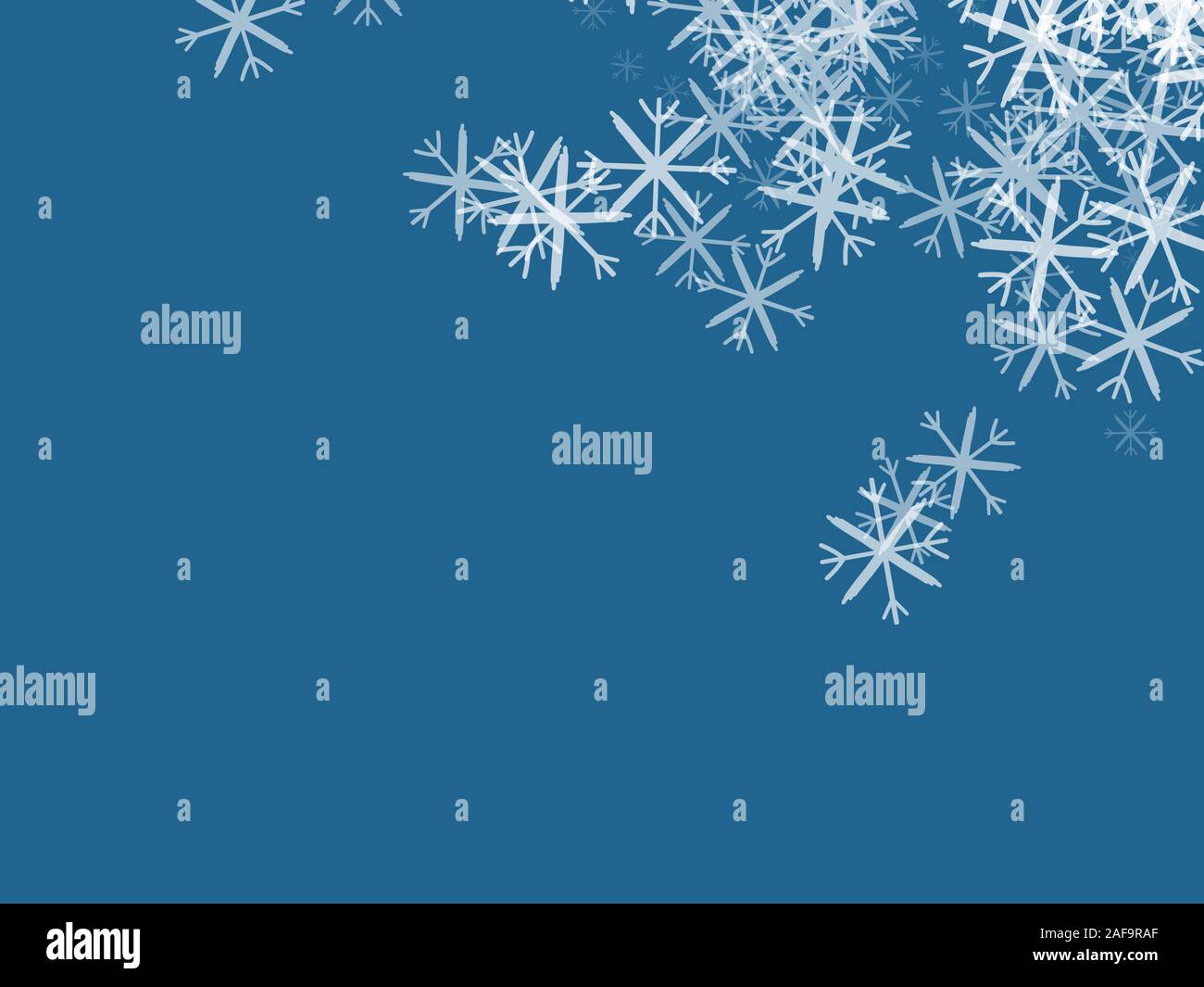 Winter Snow Gift Card Design Stock Photo - Alamy
