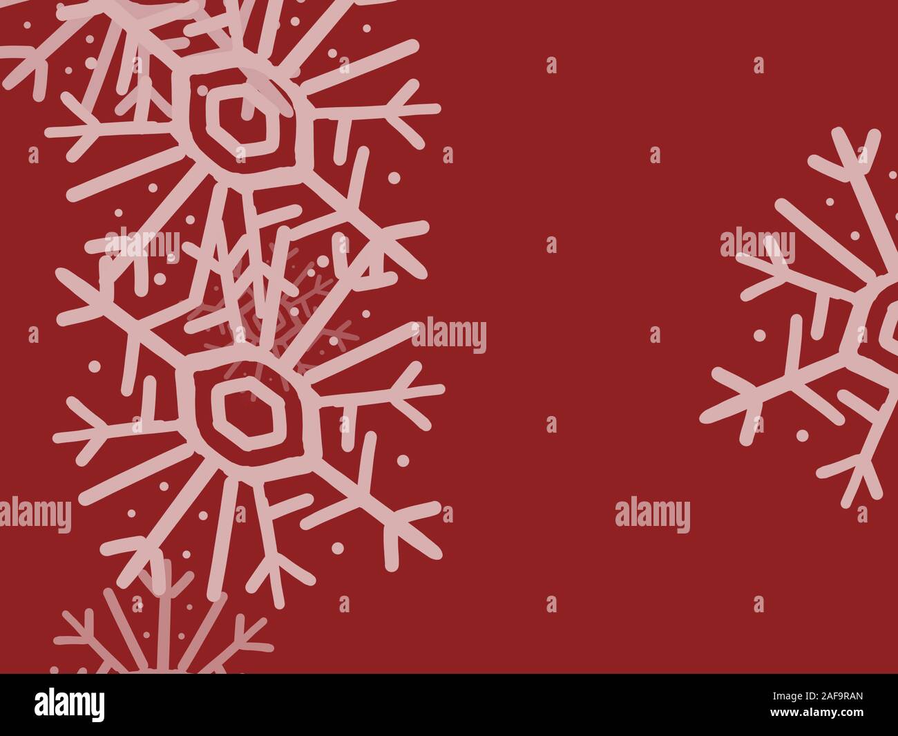 Winter Snow Gift Card Design Stock Photo - Alamy