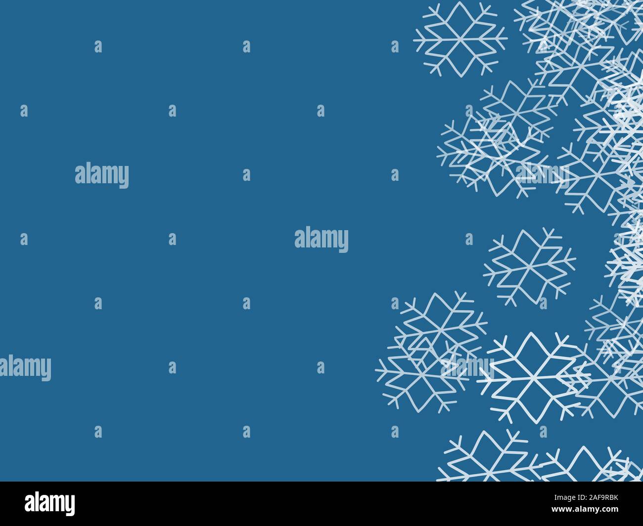 Winter Snow Gift Card Design Stock Photo - Alamy