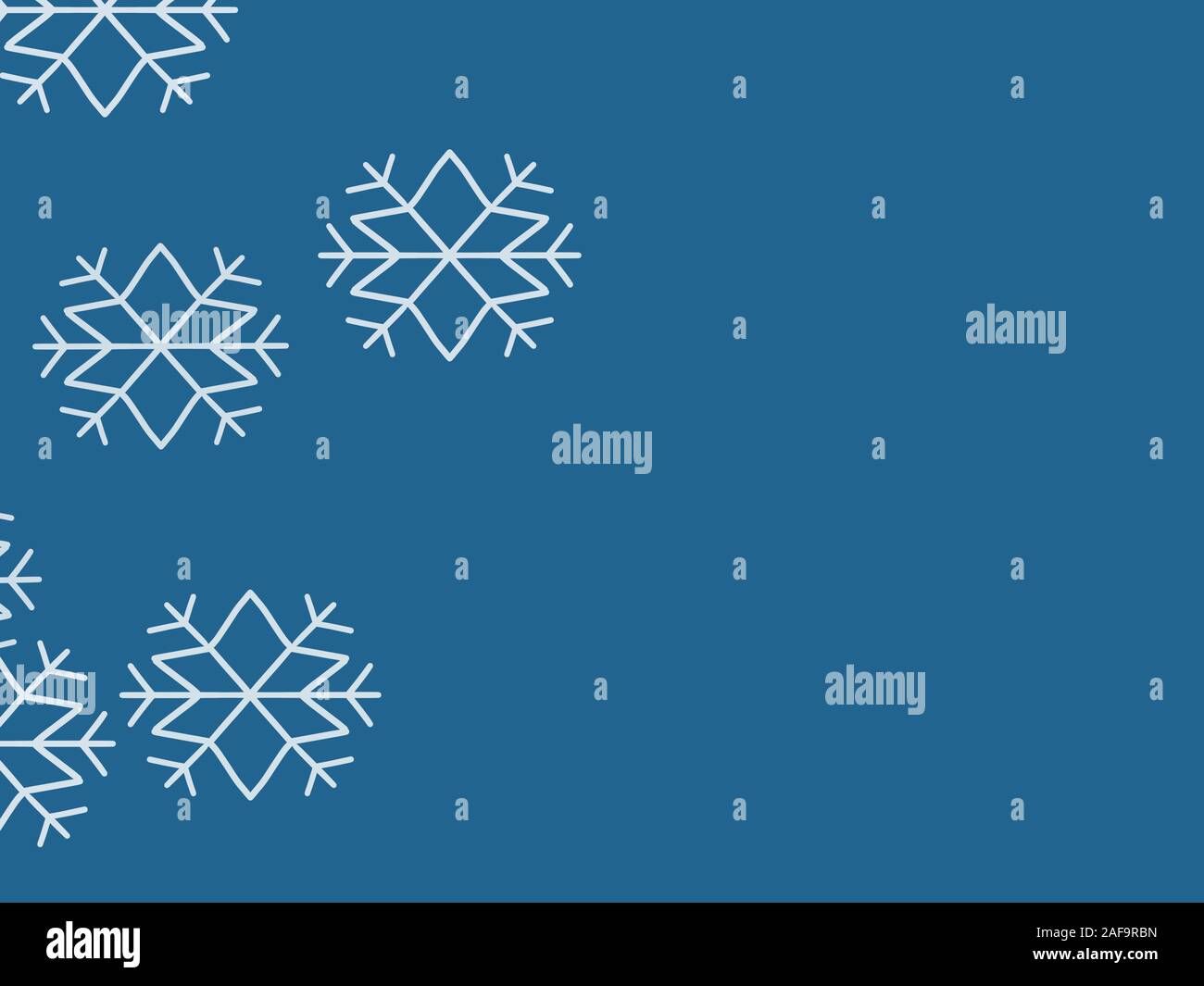 Winter Snow Gift Card Design Stock Photo - Alamy