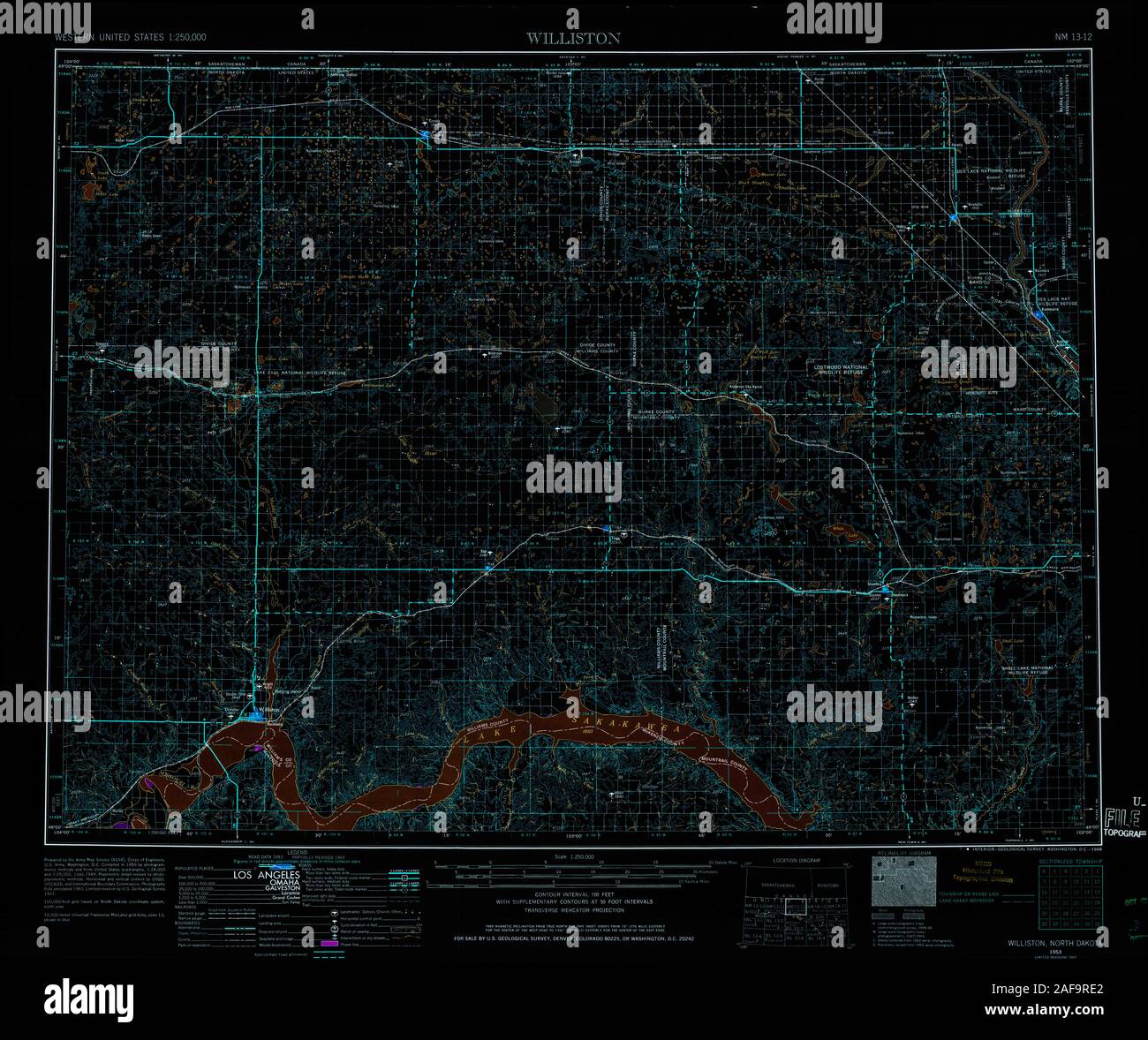 Williston north dakota map hi-res stock photography and images - Alamy