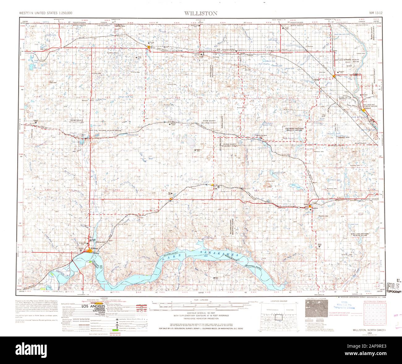 Map Of Williston North Dakota High Resolution Stock Photography and ...