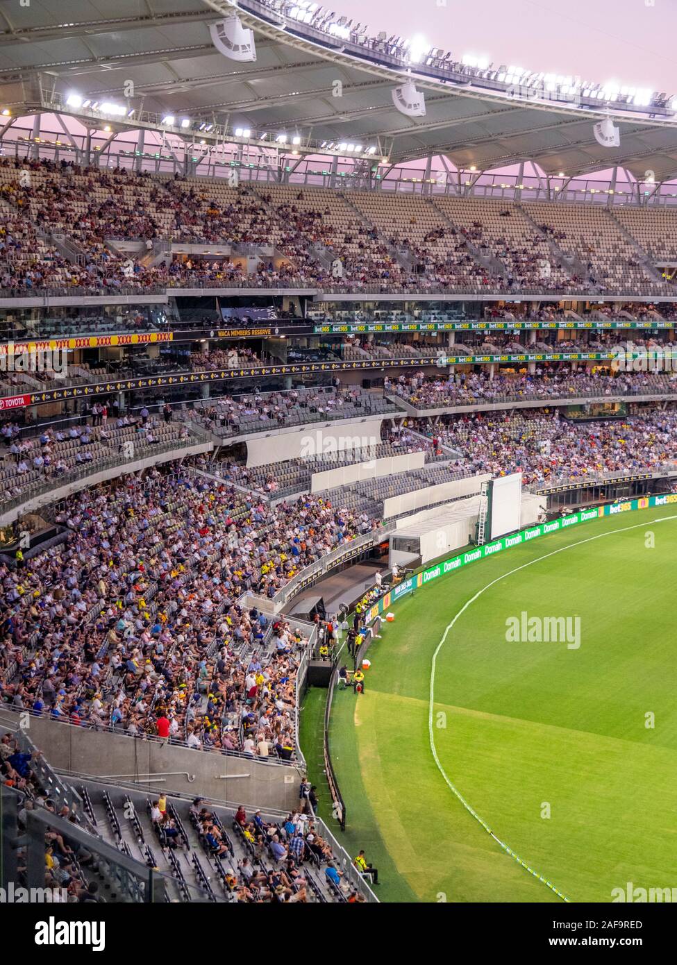 Test cricket match Australia versus New Zealand at Optus Stadium Perth ...
