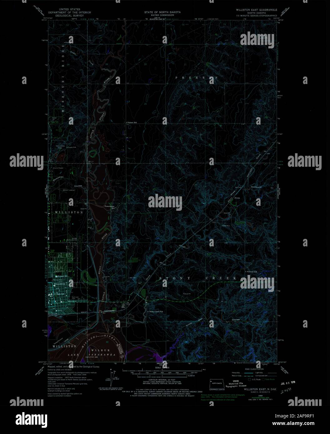 Williston north dakota map hi-res stock photography and images - Alamy