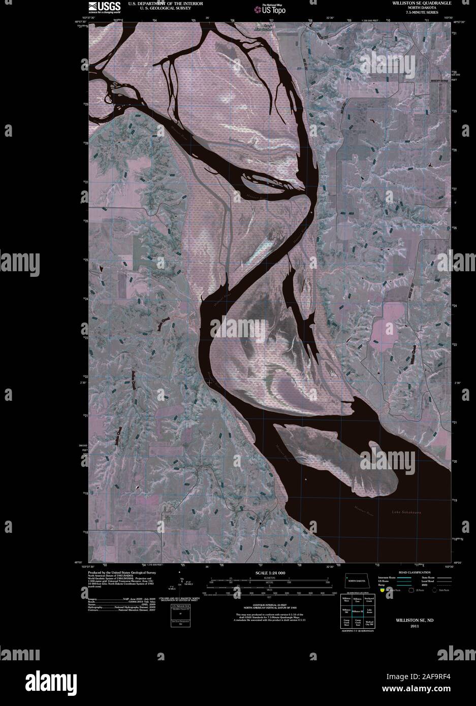 Williston north dakota map hi-res stock photography and images - Alamy