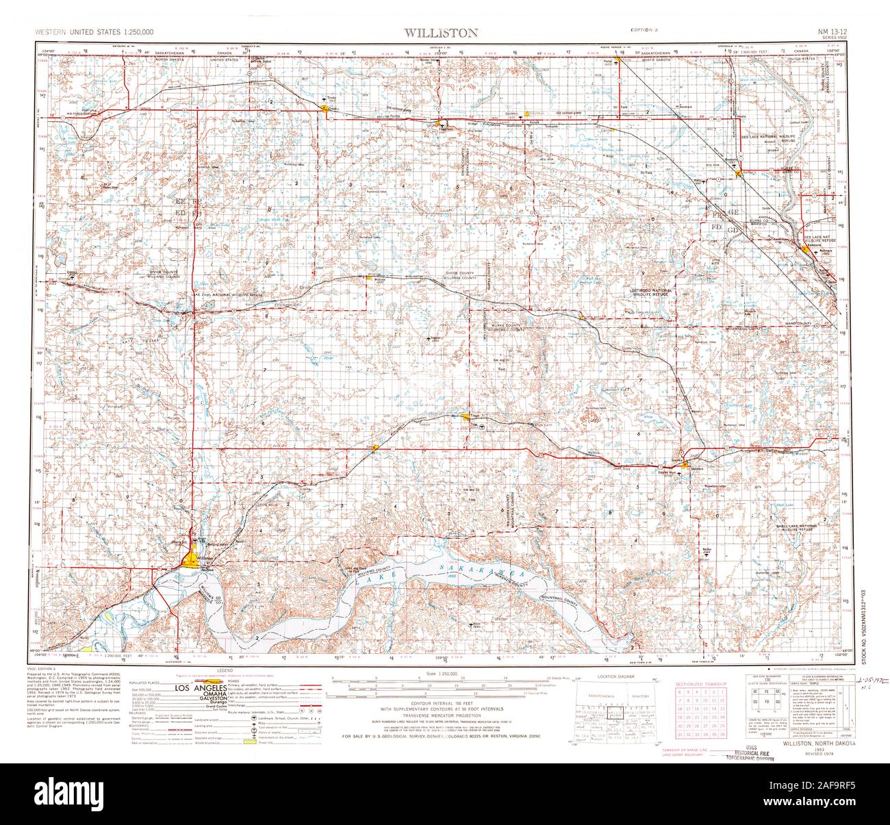 Map Of Williston North Dakota High Resolution Stock Photography and ...