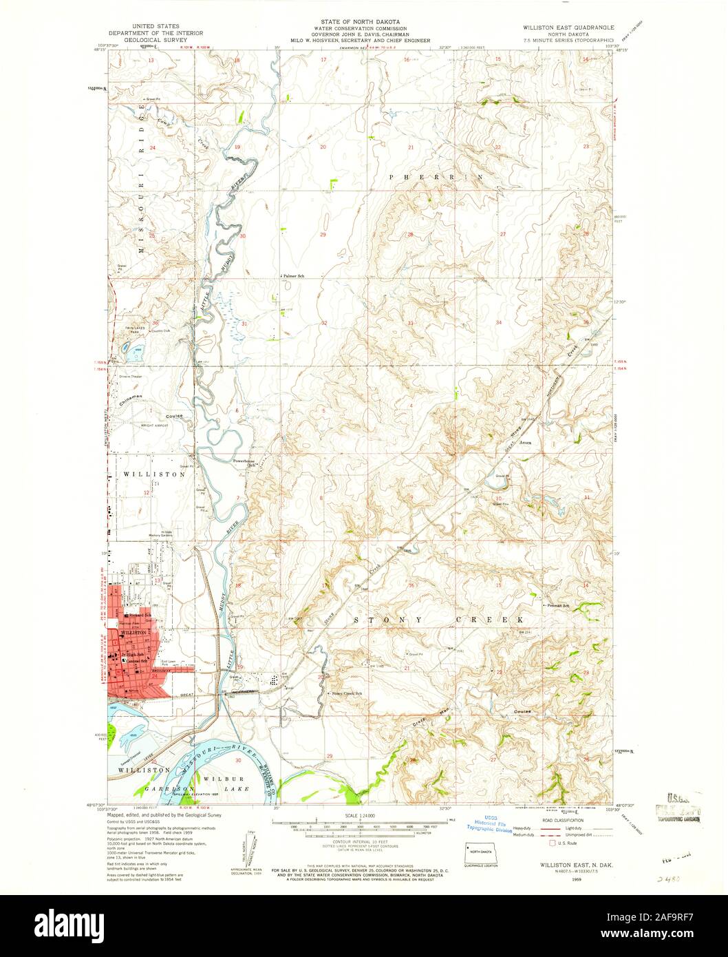 Williston north dakota map hi-res stock photography and images - Alamy