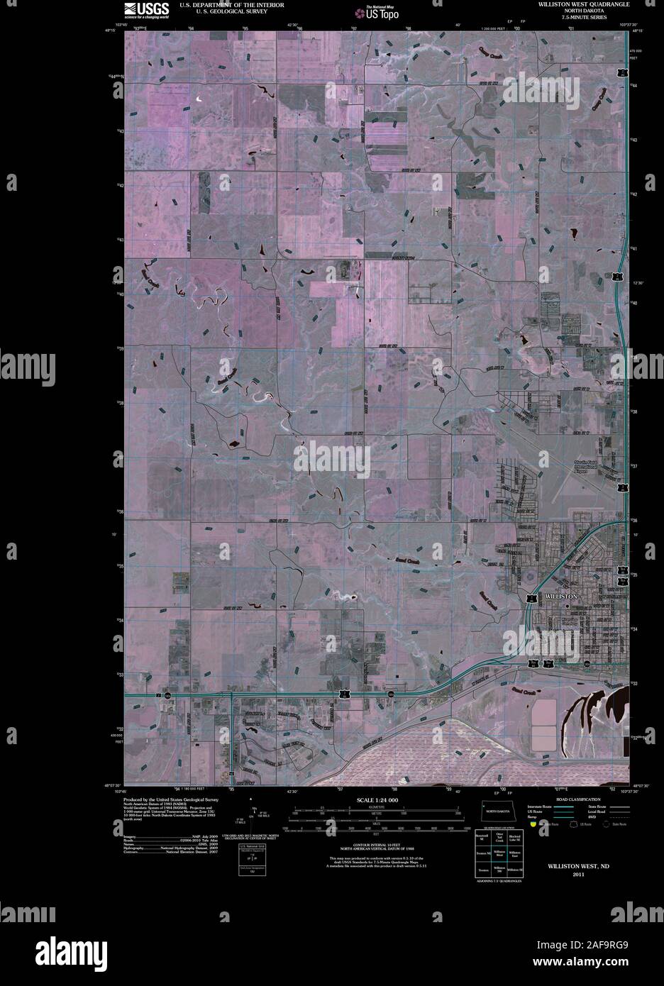 Williston north dakota map hi-res stock photography and images - Alamy