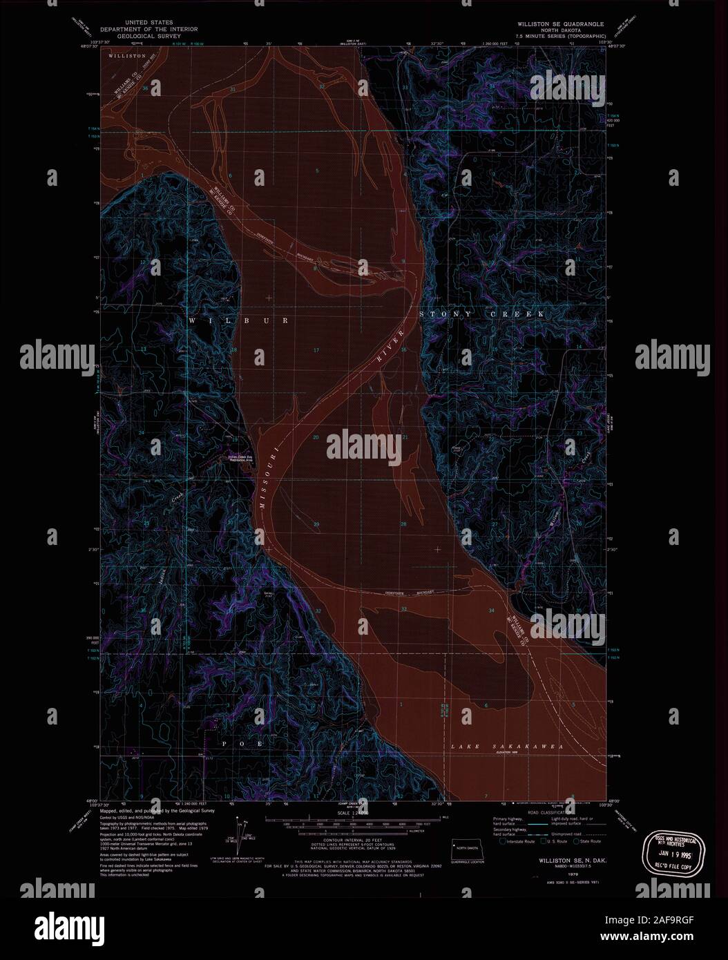 Williston north dakota map hi-res stock photography and images - Alamy