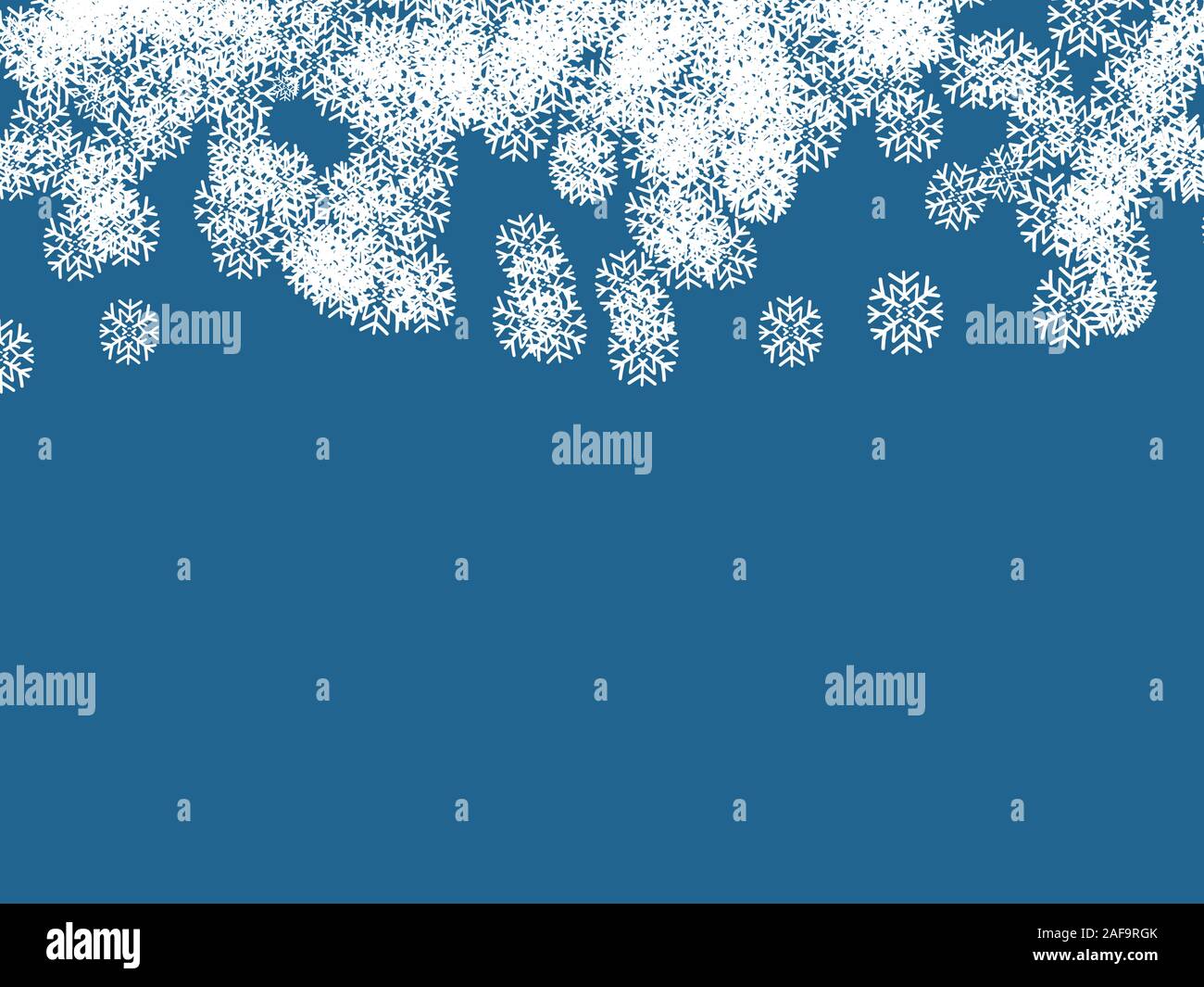 Winter Snow Gift Card Design Stock Photo - Alamy