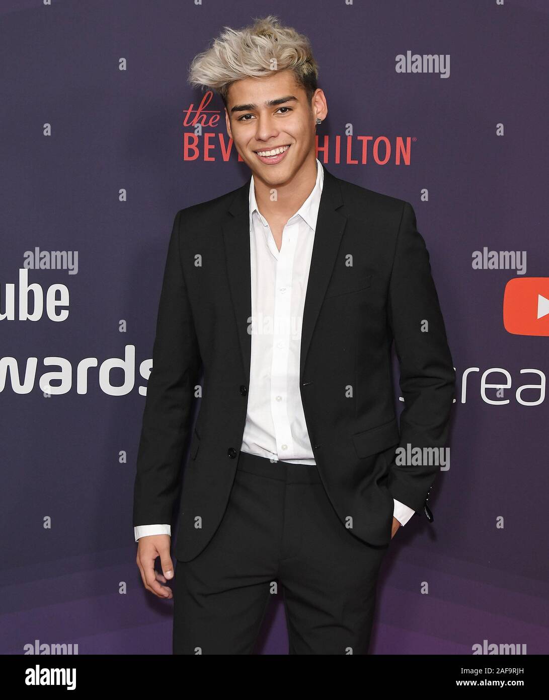 Los Angeles, USA. 13th Dec, 2019. Andrew Davila arrives at The 9th ...