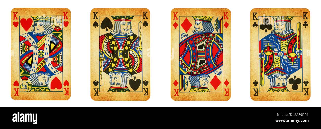 Four kings playing cards hi-res stock photography and images - Alamy