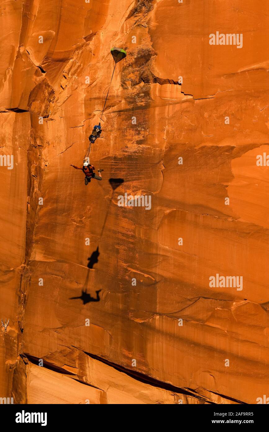 Base jumper leaps hi-res stock photography and images - Alamy