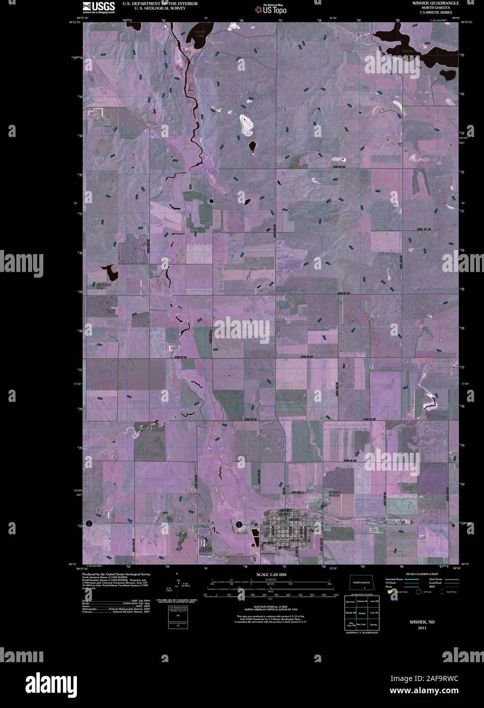 Map of wishek north dakota hi-res stock photography and images - Alamy