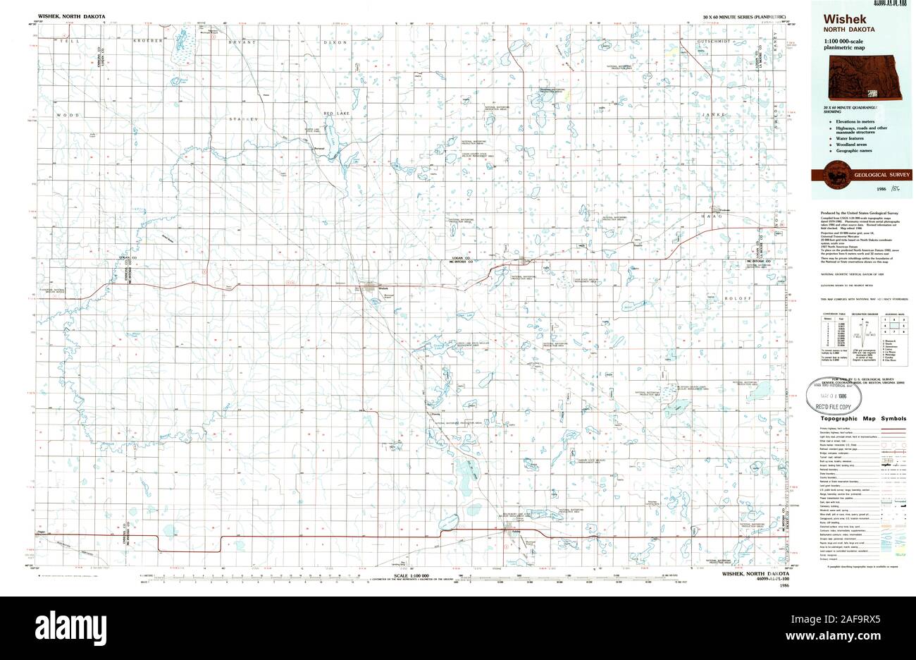 Map of wishek hi-res stock photography and images - Alamy