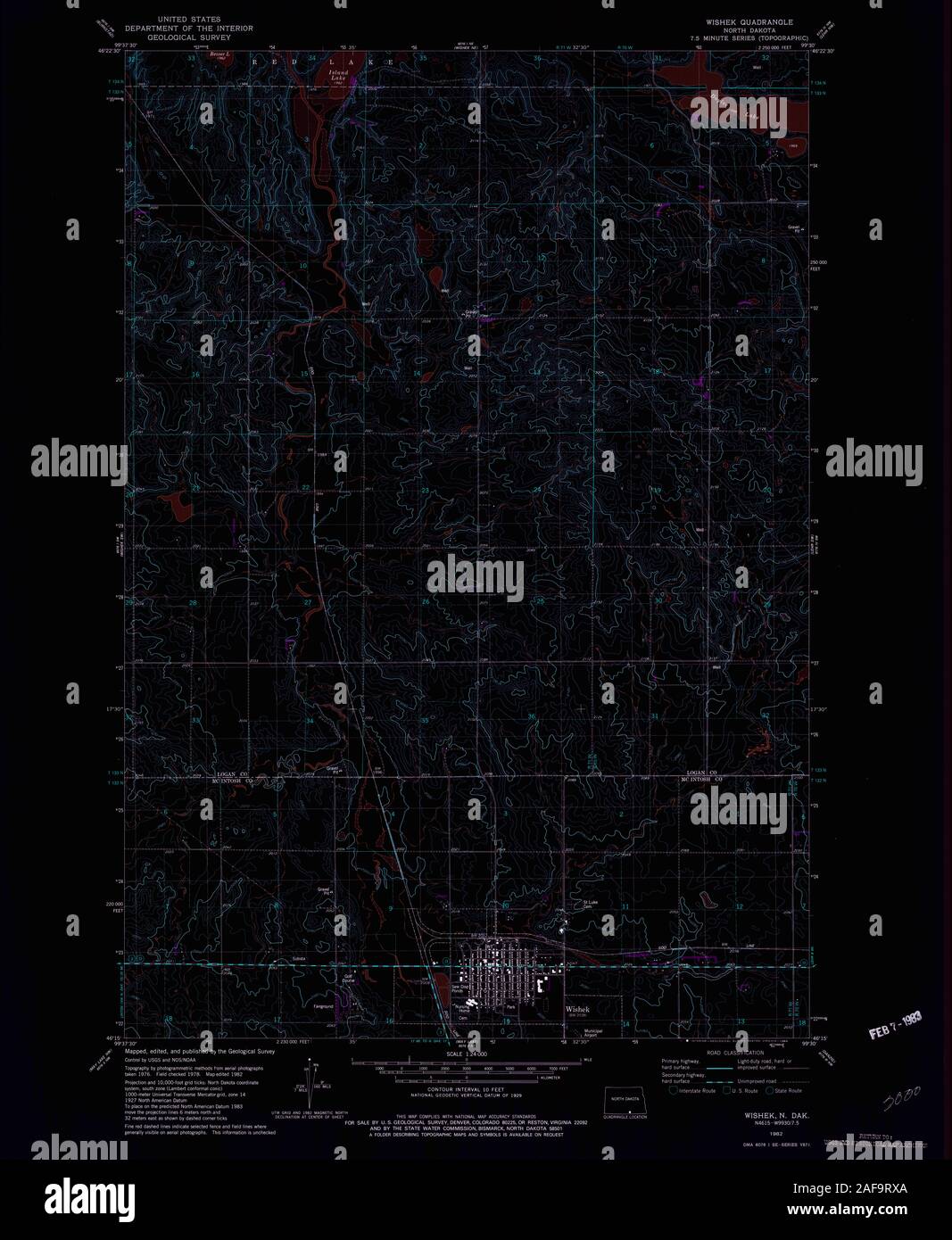 Map of wishek hi-res stock photography and images - Alamy