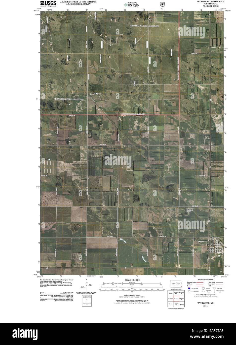 Map of wyndmere hi-res stock photography and images - Alamy