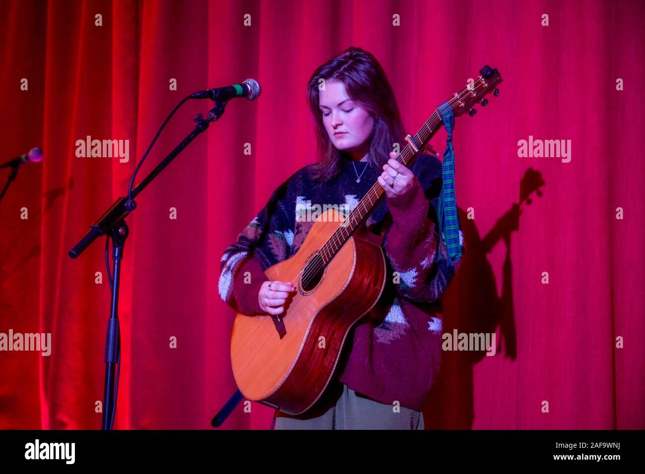 Folk singer songwriter, Iona Lane, Skegness, England Stock Photo - Alamy