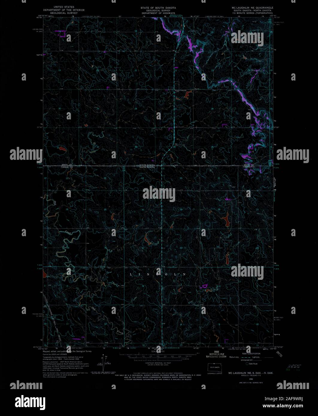 Map of mclaughlin hi-res stock photography and images - Alamy