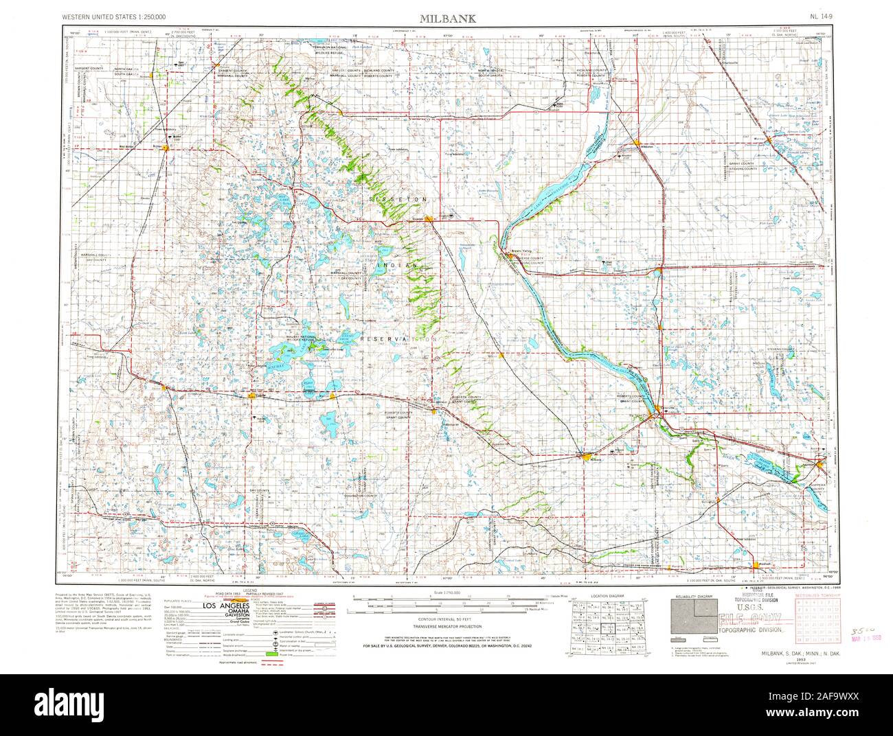 Map of milbank hi-res stock photography and images - Alamy