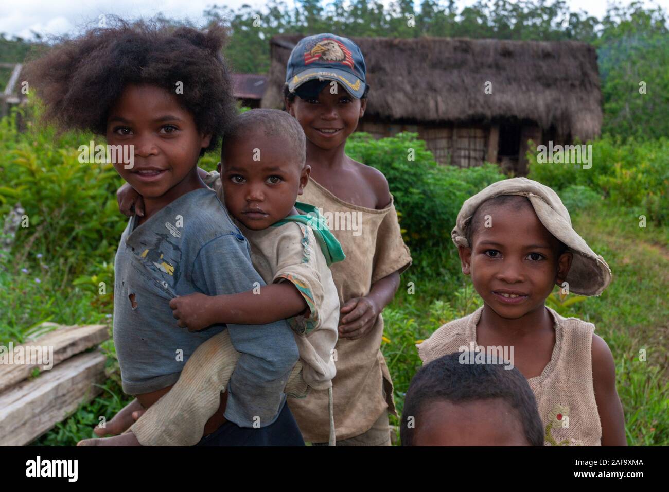 Portrait of children in Madagascar Stock Photo - Alamy