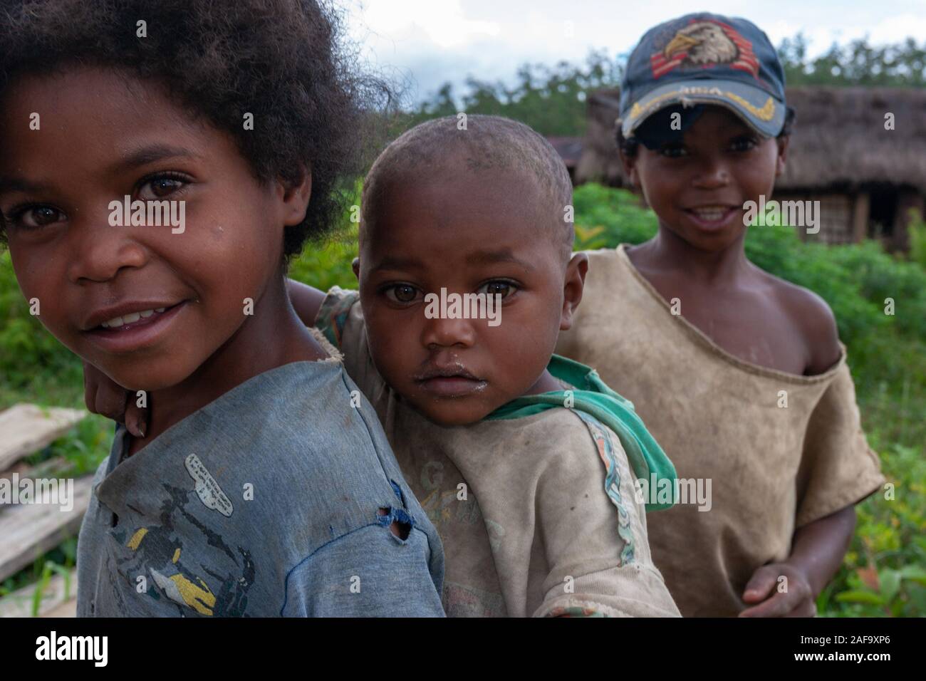 Portrait of children in Madagascar Stock Photo - Alamy
