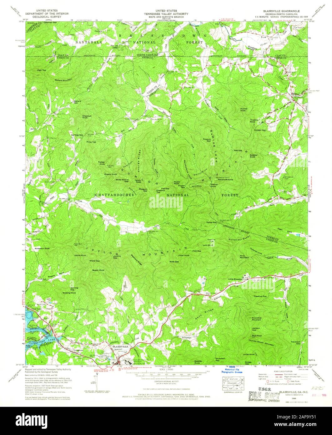 Map of blairsville hi-res stock photography and images - Alamy