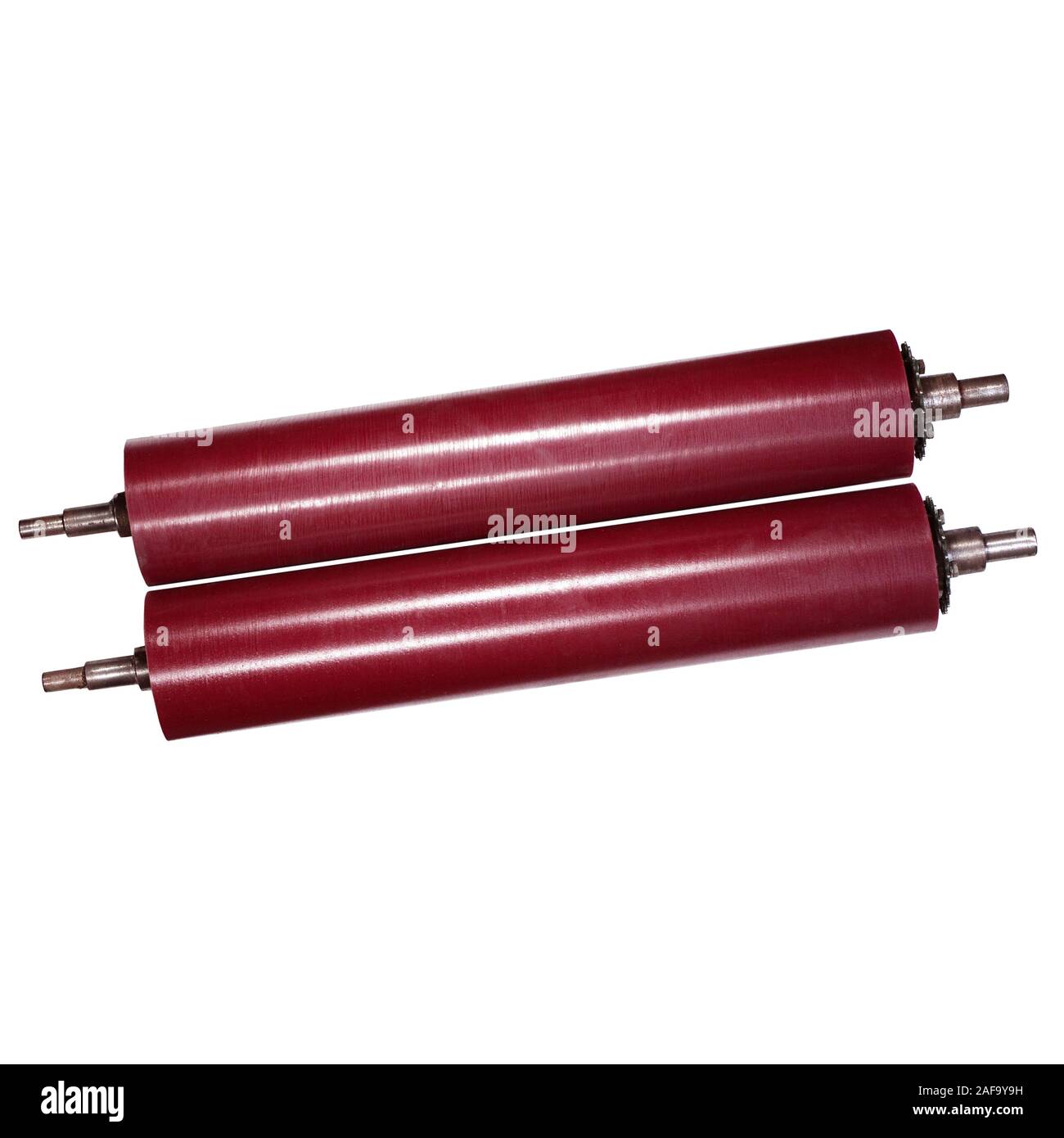 A refurbished cylindrical shaft on polyurethane sheath Stock Photo - Alamy